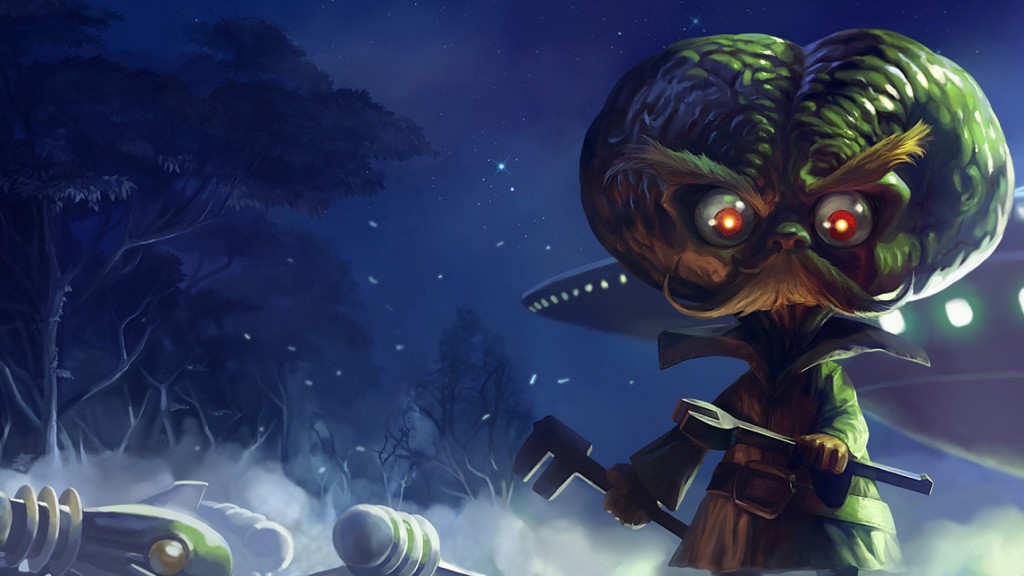 Alien Invader Heimerdinger Chinese Skin - LoLWallpapers