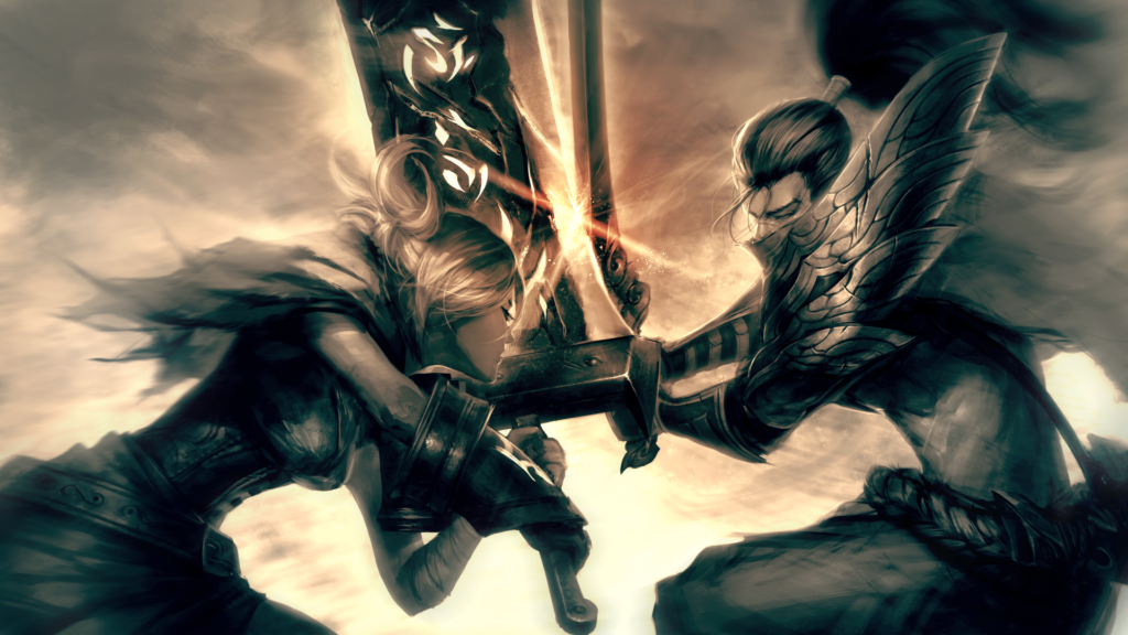 Riven vs Yasuo - LoLWallpapers
