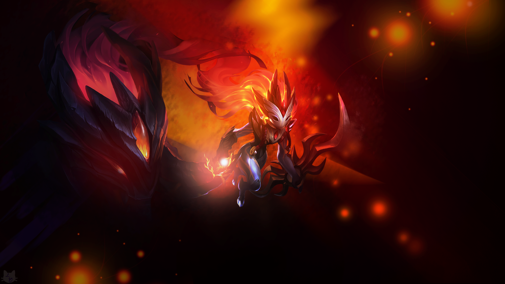 Shadowfire Kindred - LoLWallpapers
