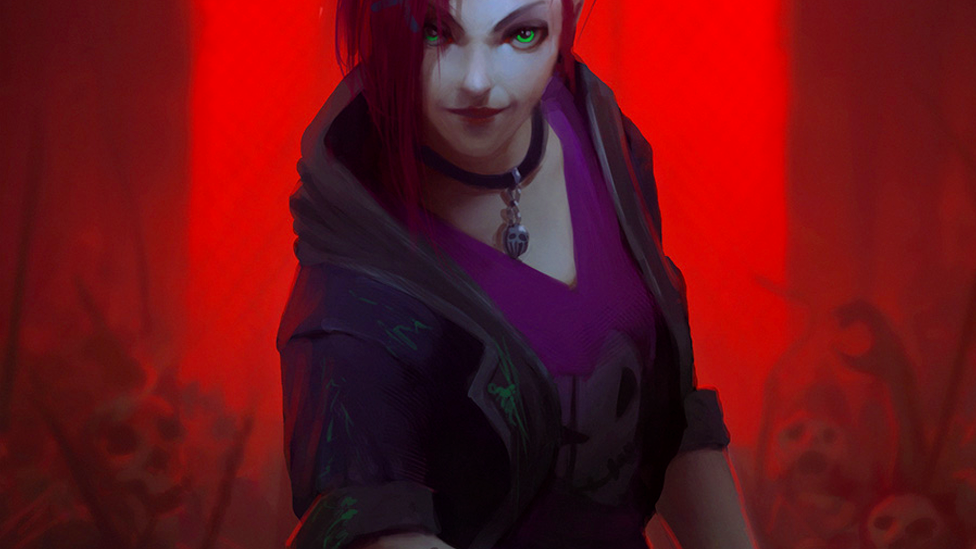 Redhead Jinx - LoLWallpapers